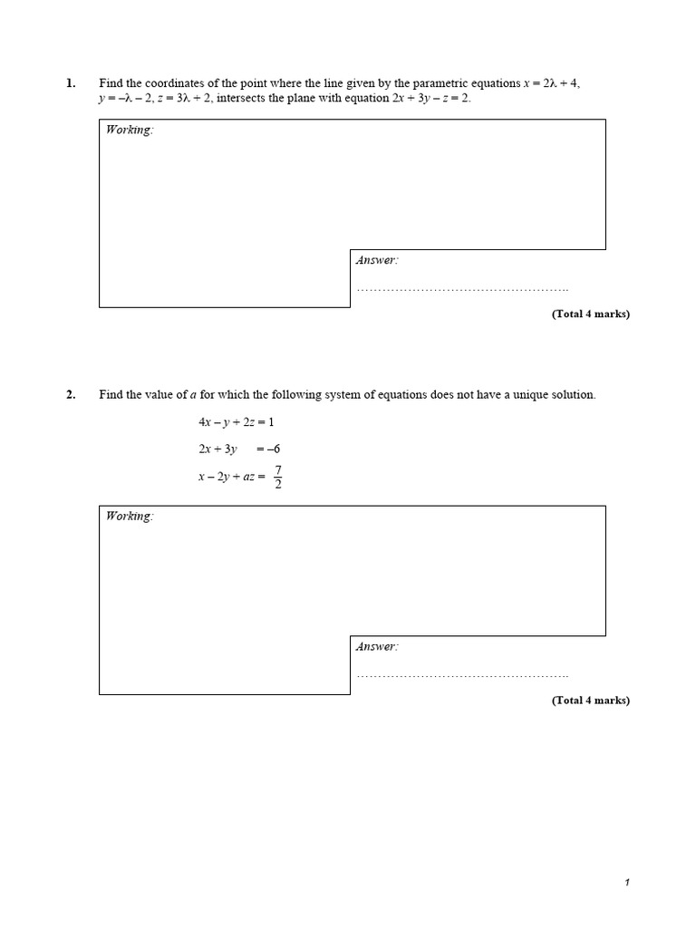 IB Maths HL Vectors Questions | PDF | Euclidean Vector | Line (Geometry)