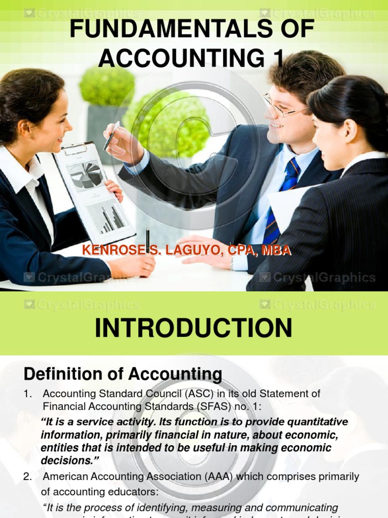 Fundamentals of Accounting 1 | PDF | Accounting | Business Economics Fundamentals of Accounting 1 | PDF | Accounting | Business Economics