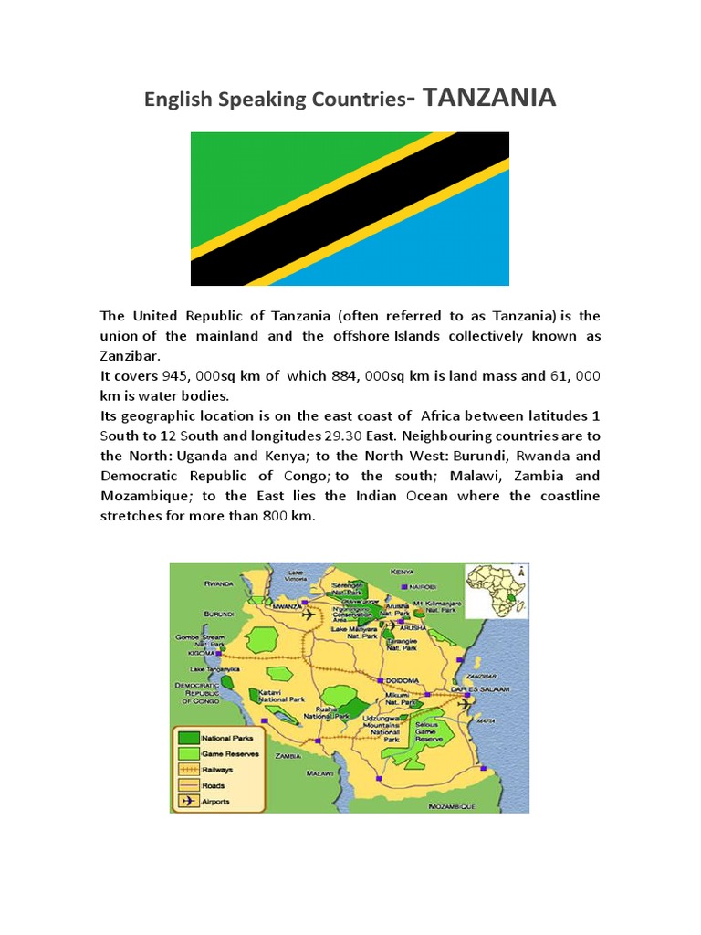 Overview of the United Republic of Tanzania | PDF | Tanzania | Languages