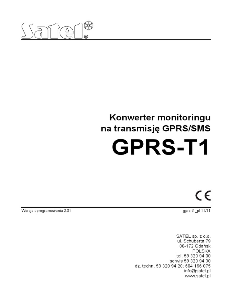 gprs-t1 Io PL 1111 PDF | PDF