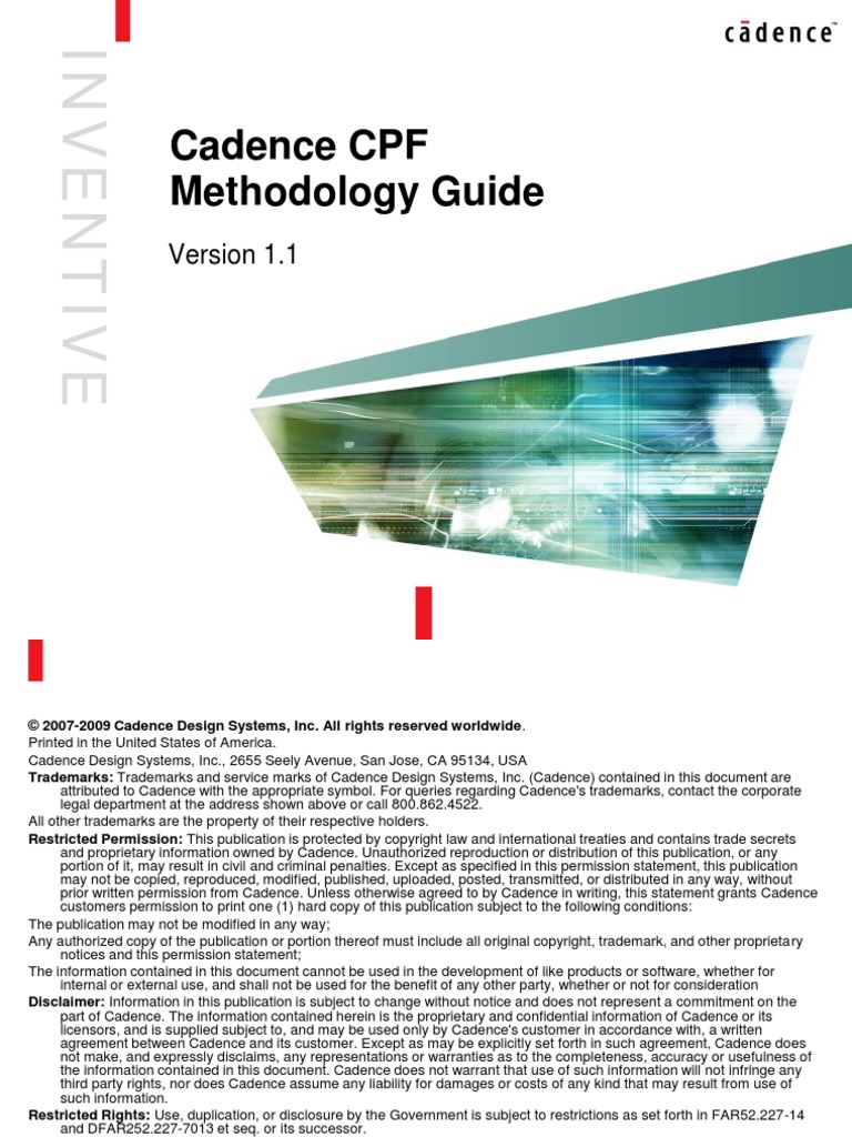 CPF Methodology PDF | PDF | Computer Engineering | Digital Technology