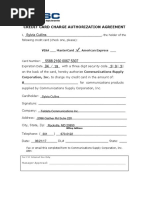CBU Credit Card Authorization Form-BLANK PDF | PDF | Career & Growth