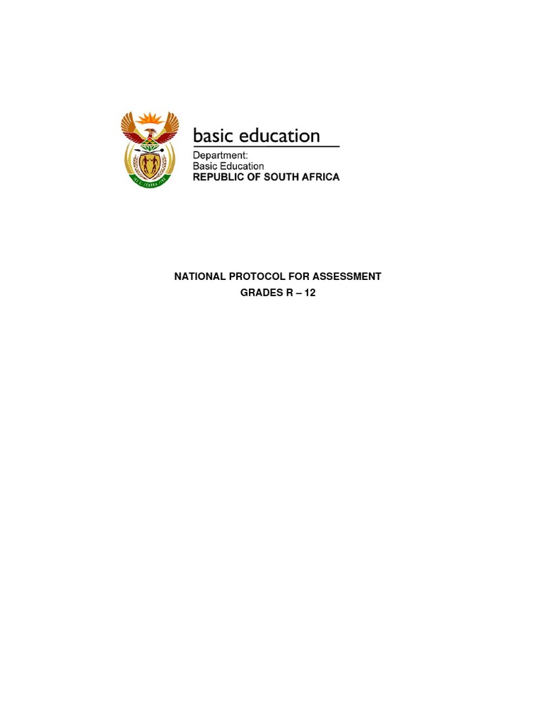 National Protocol For Assessment - DBE PDF | PDF | Educational ...