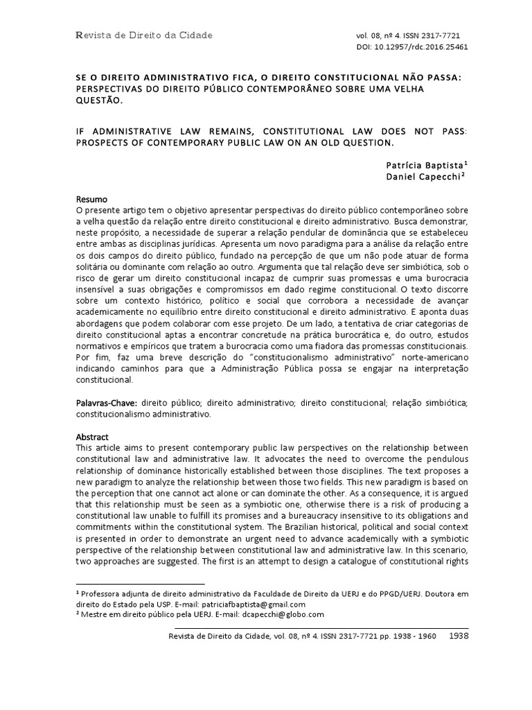 Patricia Baptista, Daniel Capecchi - Se o Direito Adminisrativo Fica, o ...