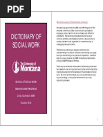 Glossary of Social Work Terms 1 | PDF | Social Work | Psychotherapy