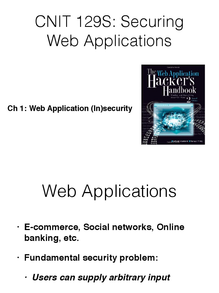 Web Application Security | PDF | Web Application | World Wide Web