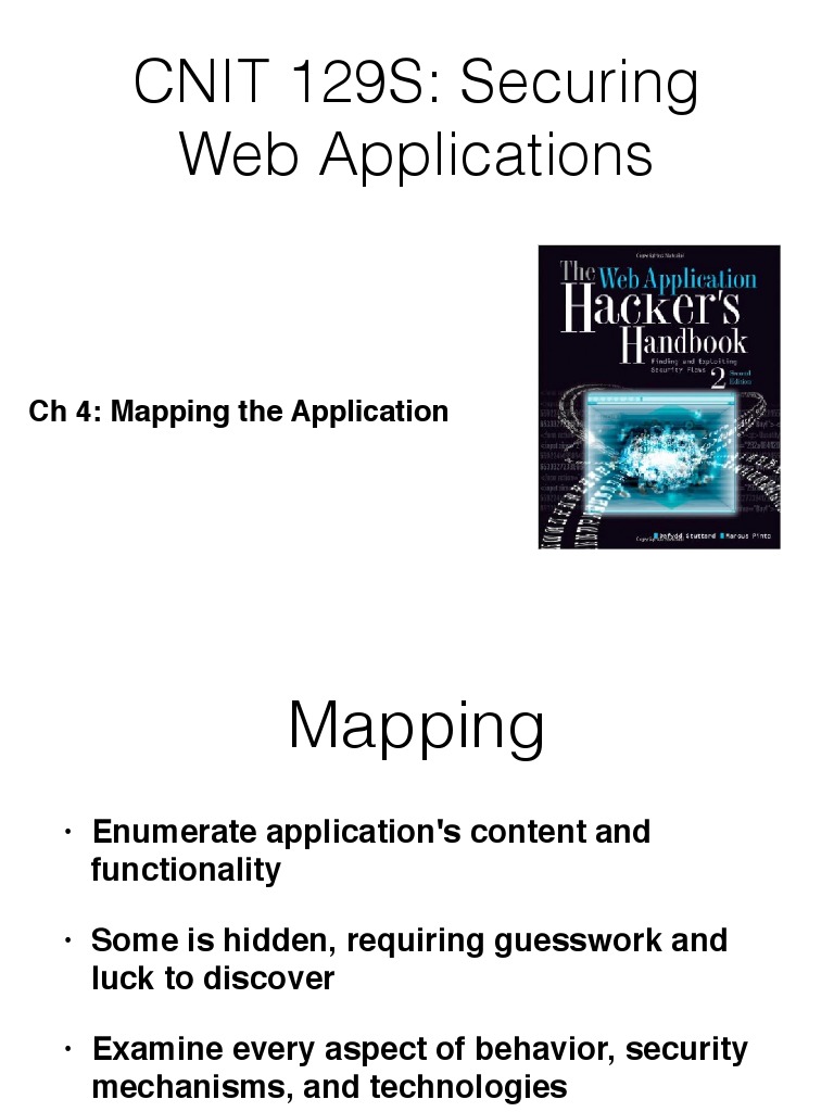 Secure Web Application Ch4 | PDF | Http Cookie | Hypertext Transfer Protocol
