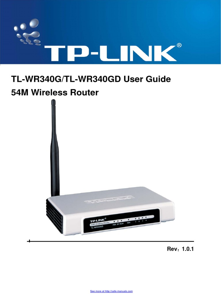 tp-link-tl-wr340g.pdf | Ip Address | Router (Computing)