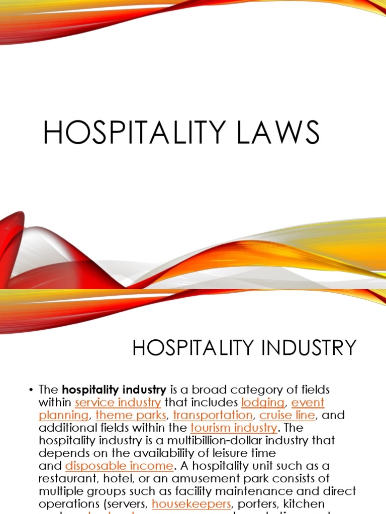 Hospitality Laws | PDF | Precedent | Common Law