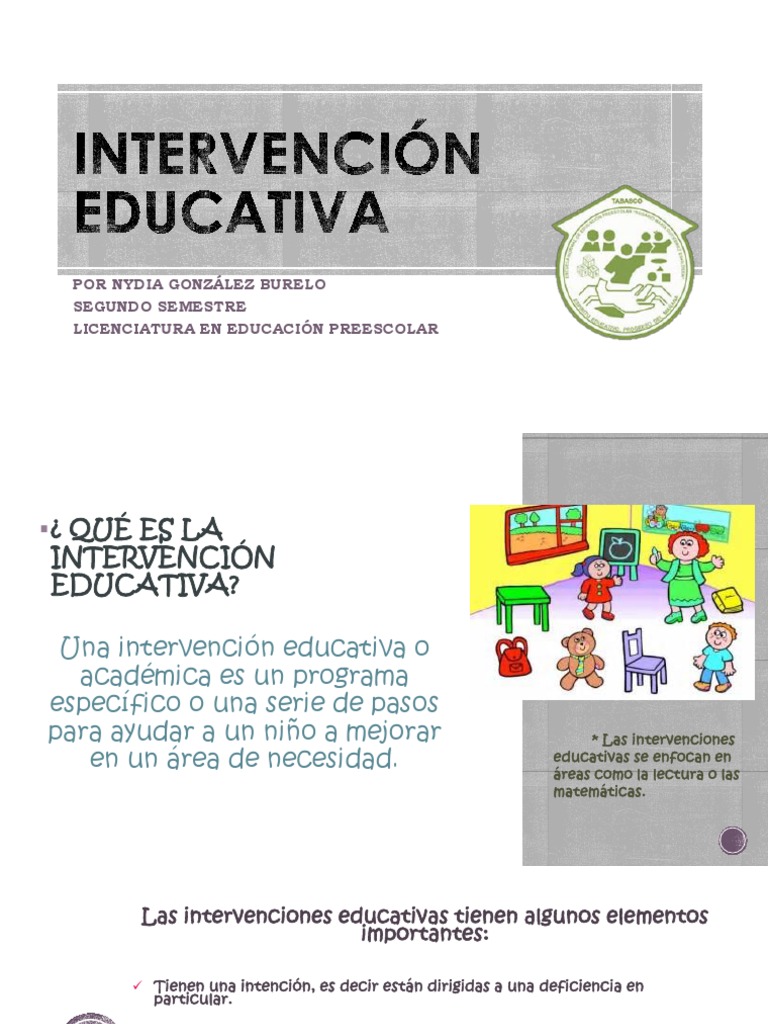 Intervención Educativa: Conceptos y Diferencias | PDF | Salud y bienestar