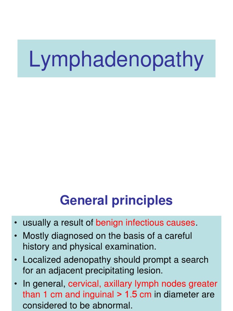 Lymphadenopathy | Lymphatic System | Biopsy