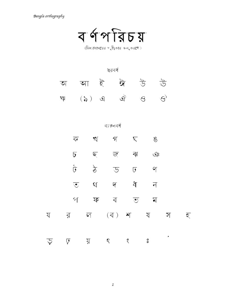 An Introduction to the Bangla Alphabet: Consonants, Vowels, Diacritics, and Conjunct Formations ...