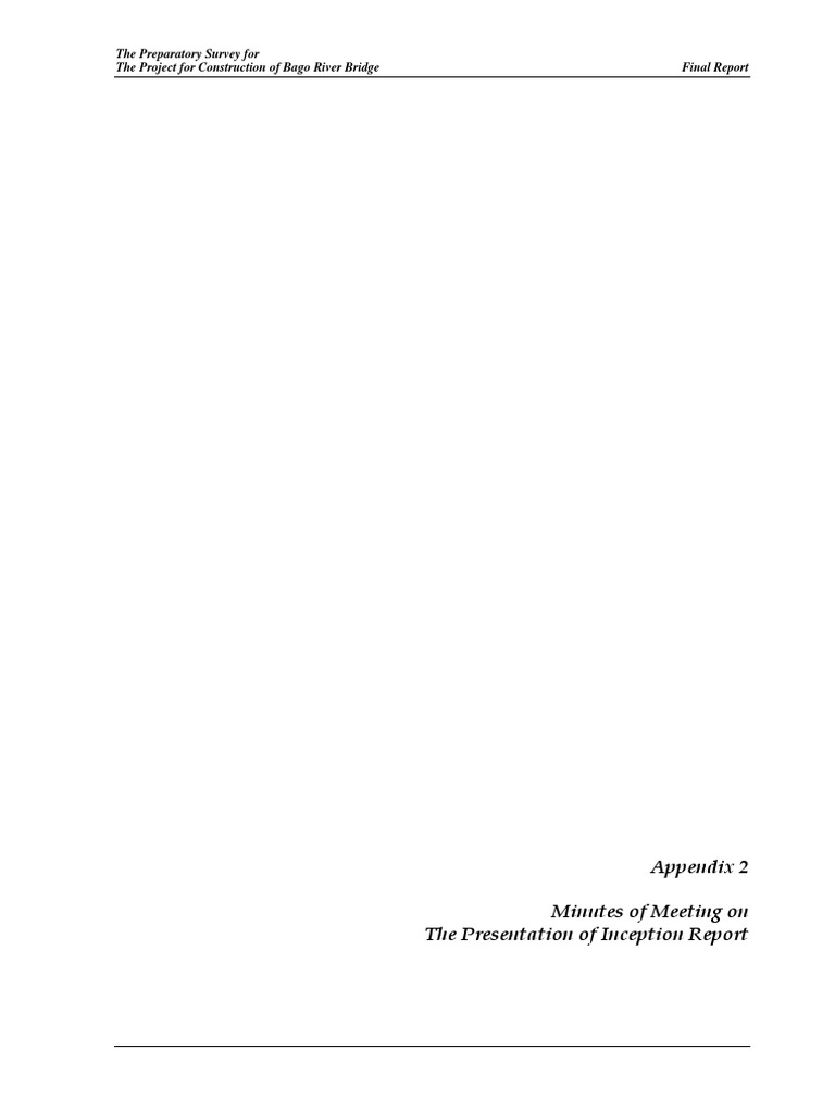 Bago River Bridge Project Report | PDF | Heavy Equipment | Civil ...
