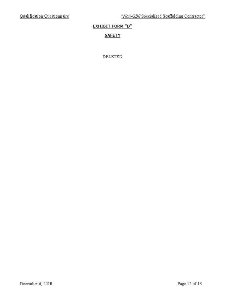 Exhibit Form D | PDF