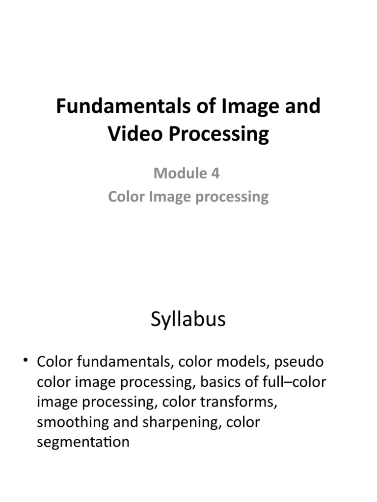 Color Image Processing | PDF | Rgb Color Model | Data Compression