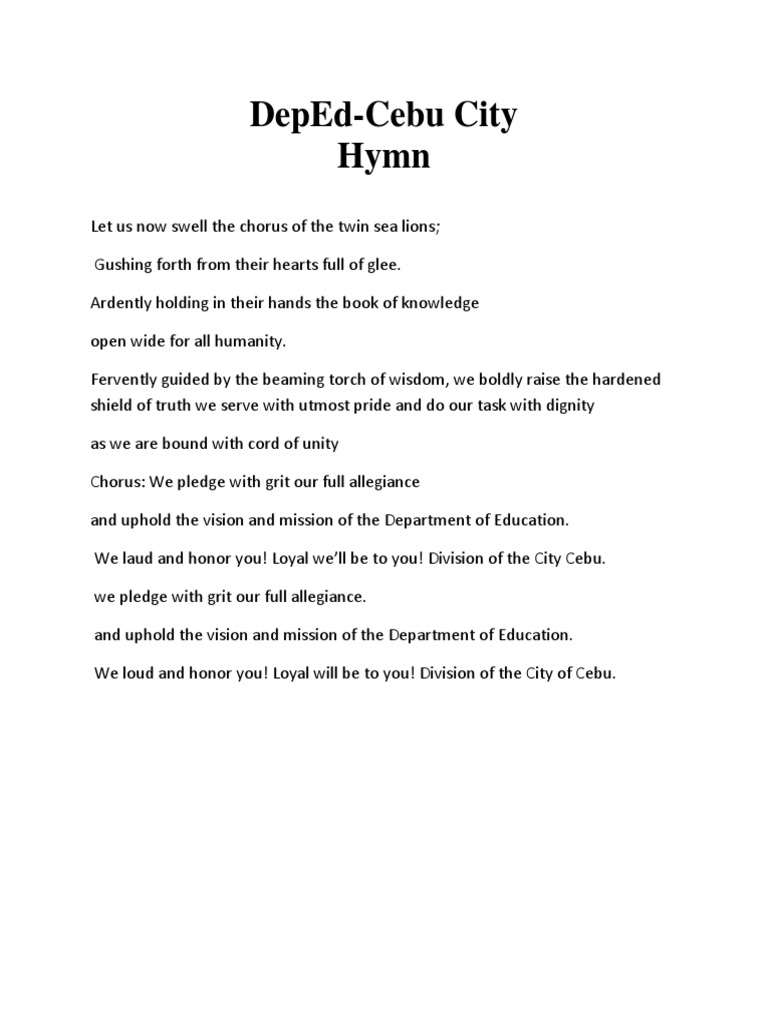 DepEd Hymn | PDF
