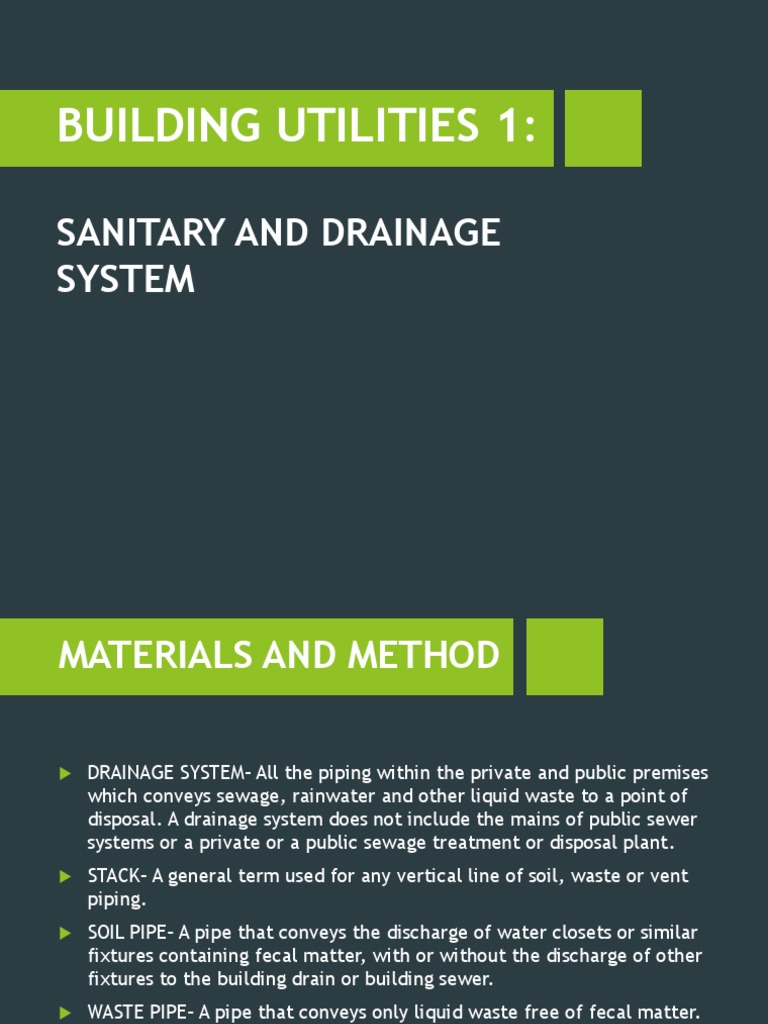 Building Utilities 1 | PDF | Sanitary Sewer | Valve