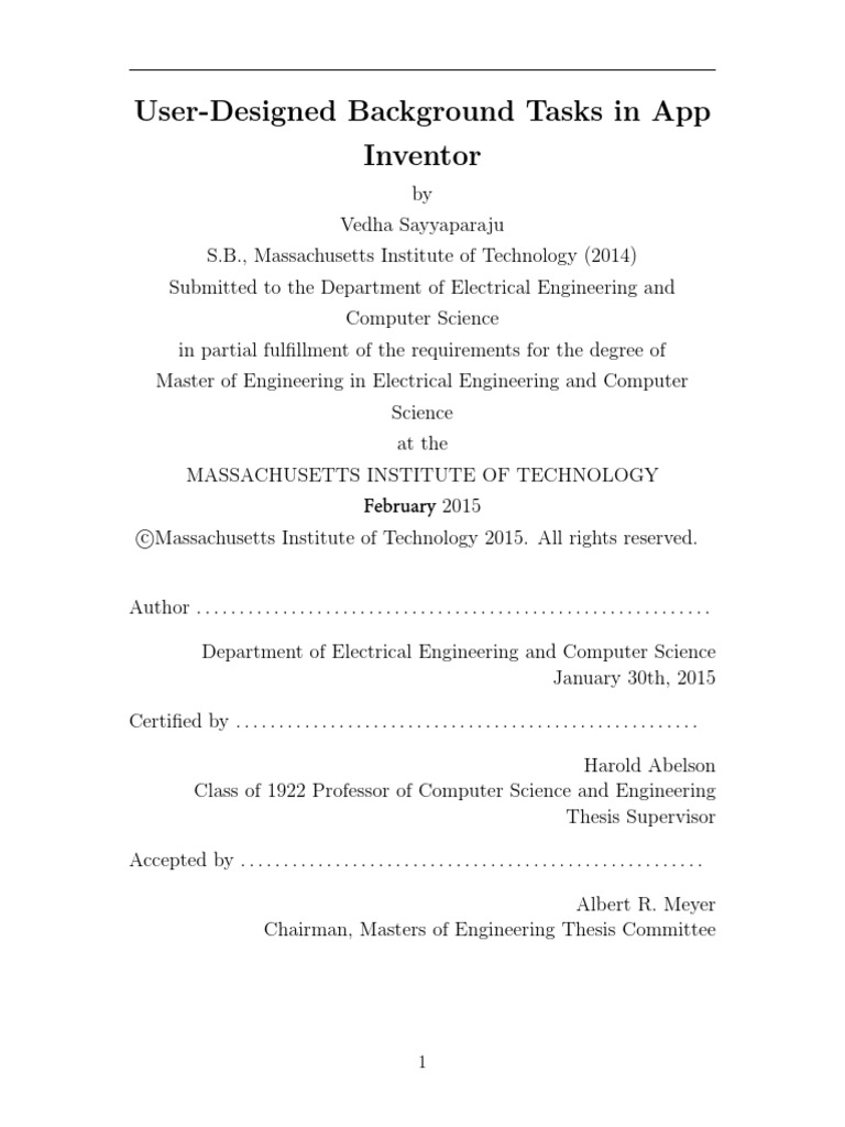 Enhancing App Inventor with Background Tasks | PDF | Application ...