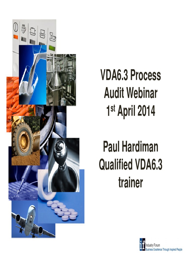 VDA 6.3 Audit-Webinar-01.04.13 PDF | PDF | Project Management | Iso 9000