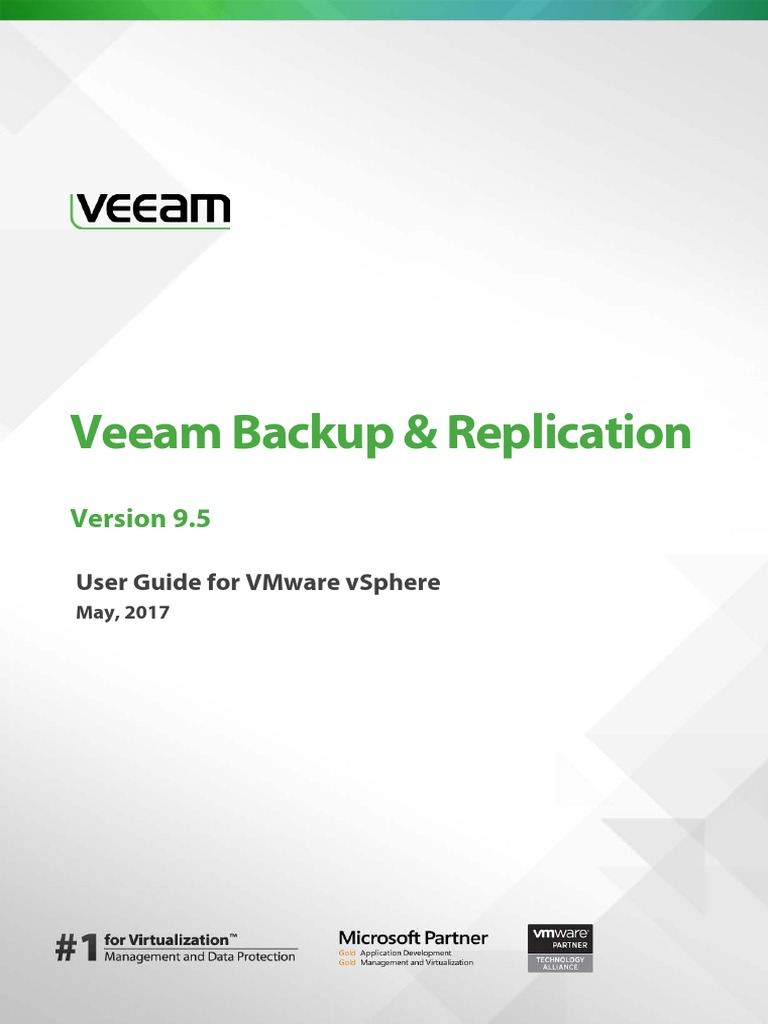 Veeam Backup 9 5 User Guide Vsphere PDF | PDF | Replication (Computing) | Backup