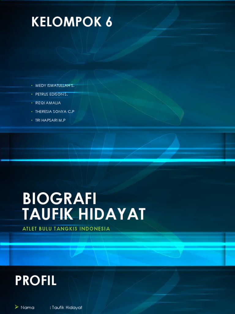 Biografi Taufik Hidayat | PDF