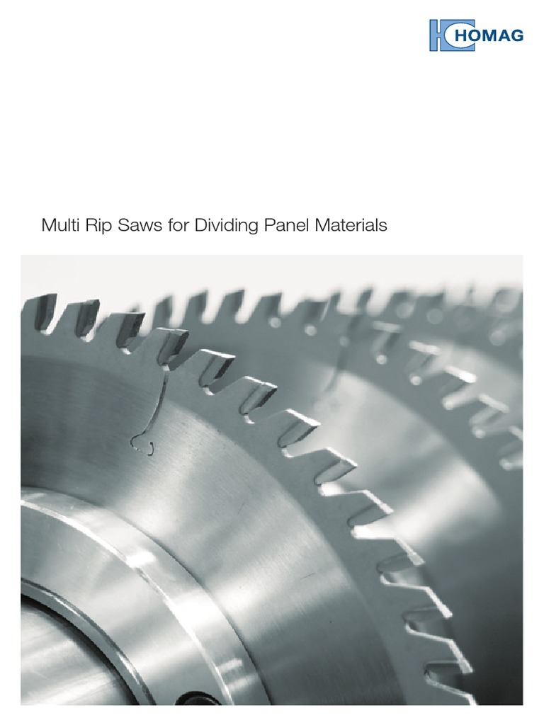Multi Rip Saws for Dividing Panel Materials Efficiently | PDF | Product ...