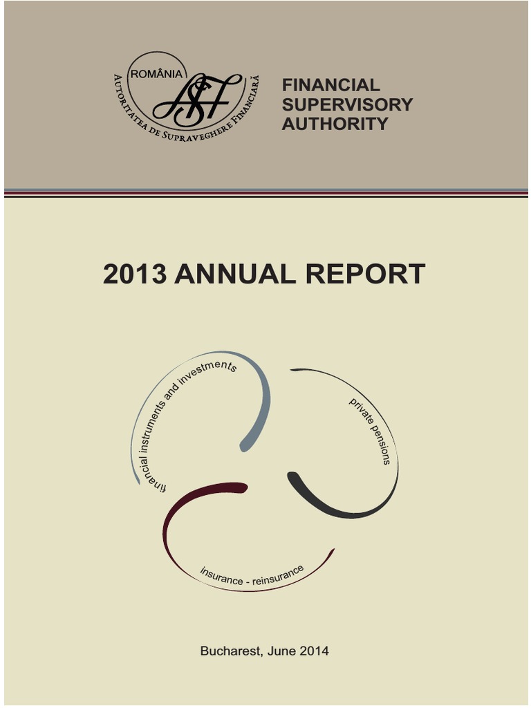 ASF Annual Report 2013 | PDF | Financial Services Authority | Gross ...