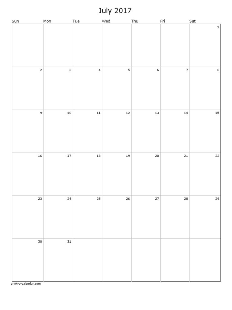 Printable 2017 Calendar | PDF