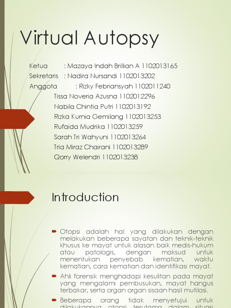 Virtual Autopsy | PDF
