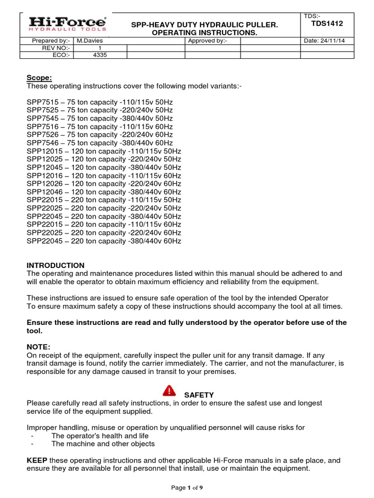 SPP Operating Manual PDF273201695332 | PDF | Pump | Switch