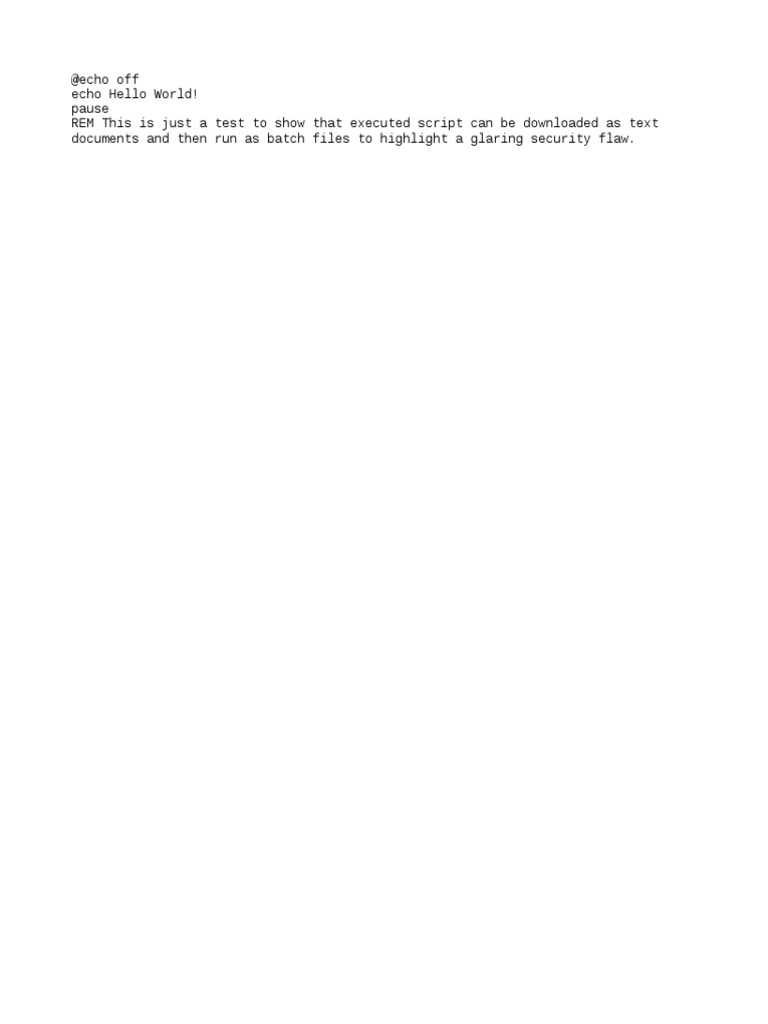 Hello World Script Pdf 