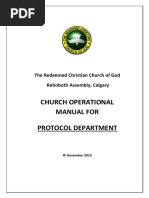Church Protocol Duties and Guidelines | PDF | Etiquette | Clothing