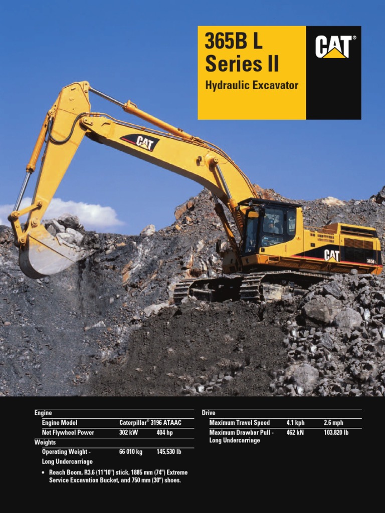 365BL II Specalog (Aehq5373-01 (1) ) | PDF | Diesel Engine | Engines