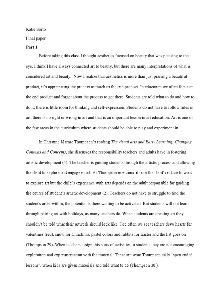 Finalized Aesthetic Paper | PDF | Aesthetics | Teachers