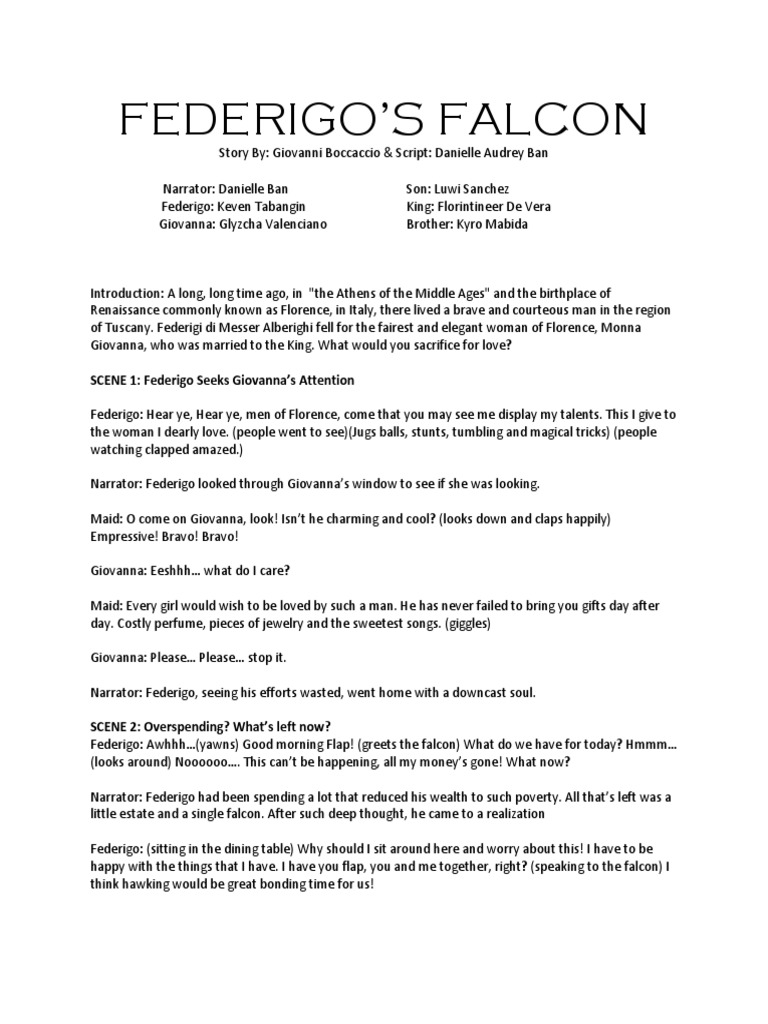 Federigo's Falcon | PDF