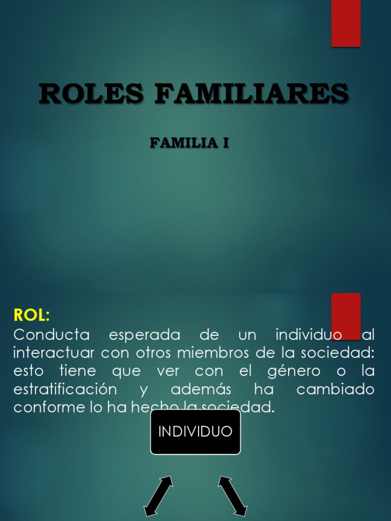 Roles Familiares | PDF | Familia | Comportamiento