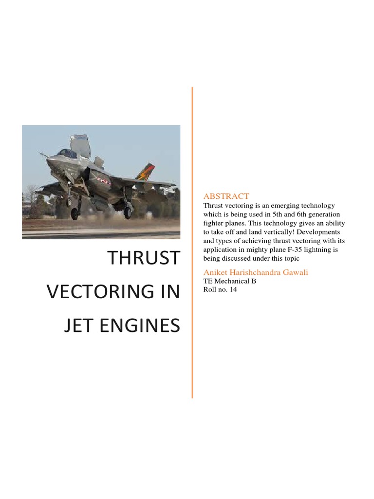 Thrust Vectoring | PDF | Rocket Engine | Rocket Propellant