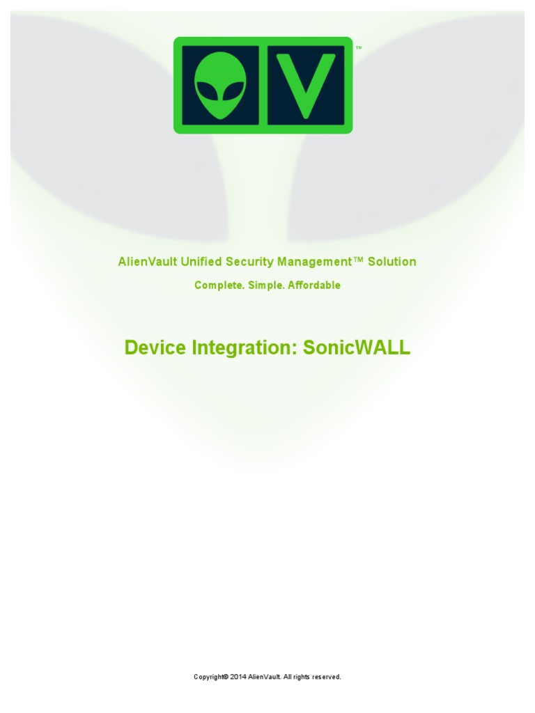 Device Integration SonicWALL | PDF | Secure Shell | Command Line Interface