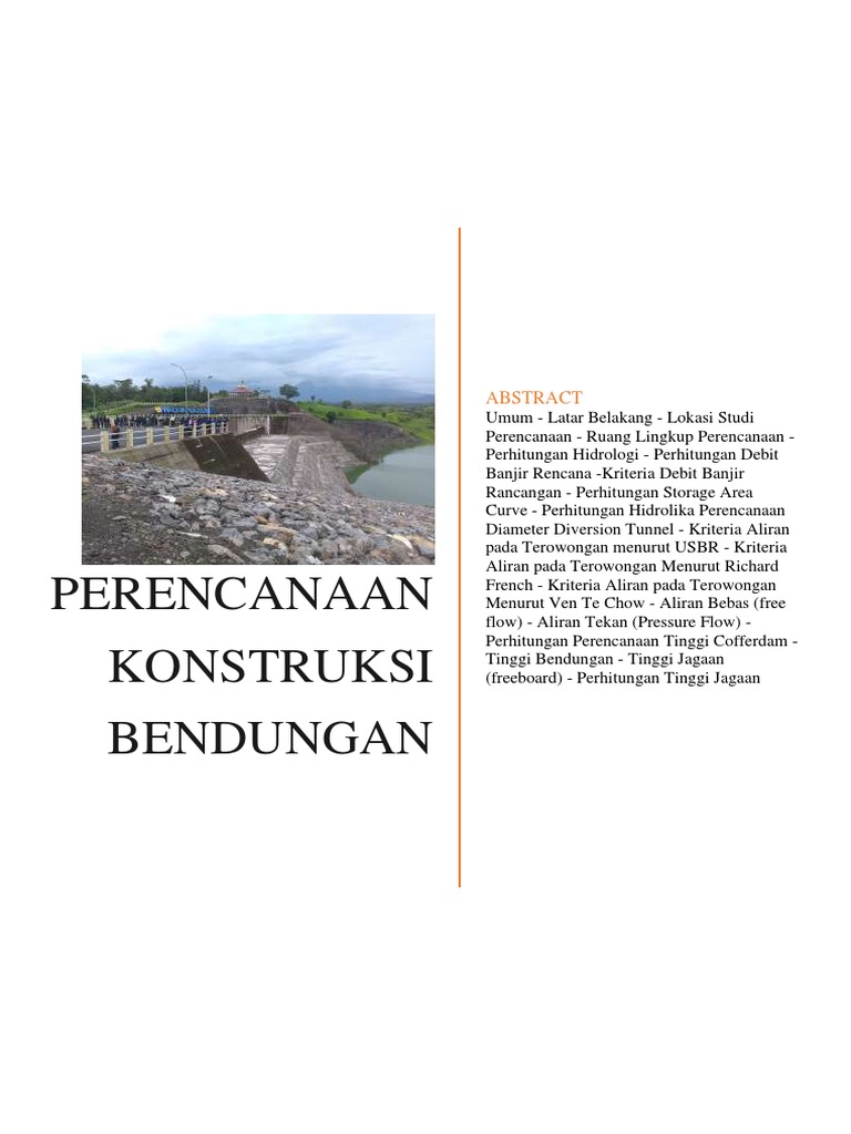 Perencanaan Konstruksi Bendungan PDF | PDF | Sains & Matematika