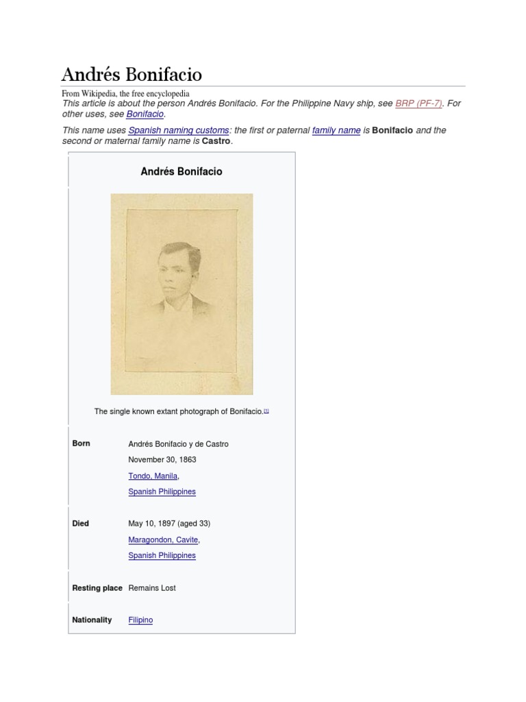 Life of Andres Bonifacio | PDF | Philippines | Unrest