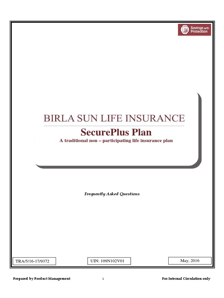 BSLI SecurePlus Plan FAQ v1.0 | PDF | Life Insurance | Insurance