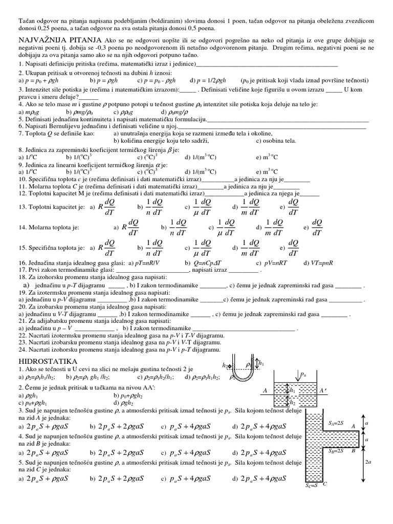 Pitanja Za II Kolokvijum | PDF