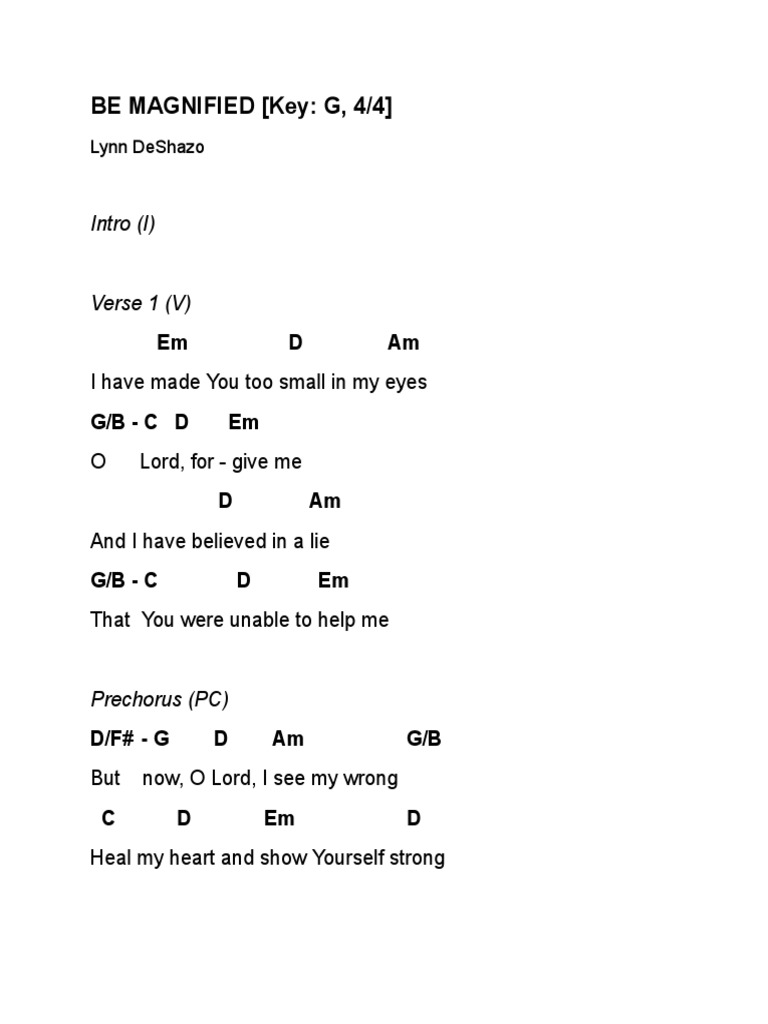 Be Magnified - Don Moen | PDF