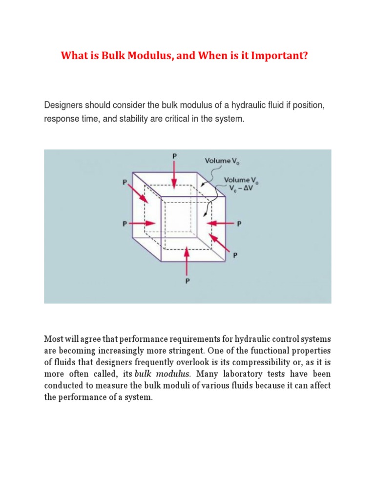 Bulk Modulus 1 | Download Free PDF | Pressure | Slope