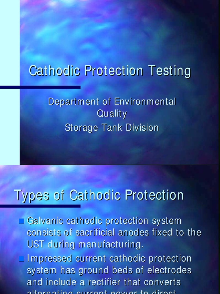 Cathodic Protection Testing | Electrochemistry | Chemistry