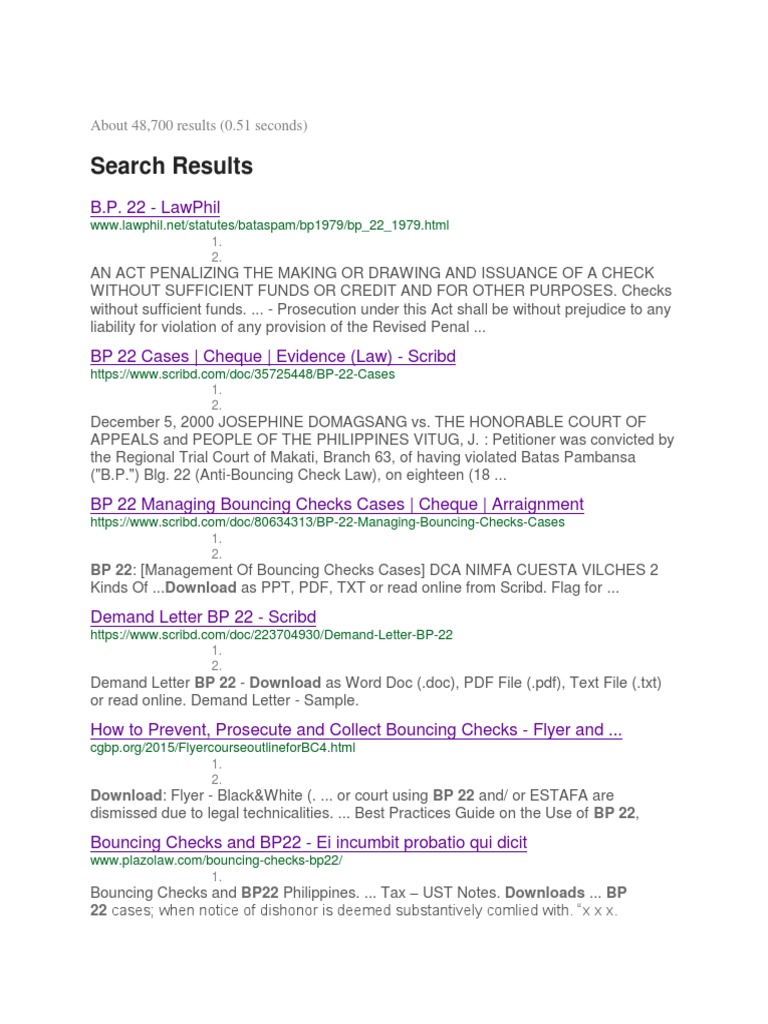 Bp 22 Pdf Prejudice Legal Term Cheque