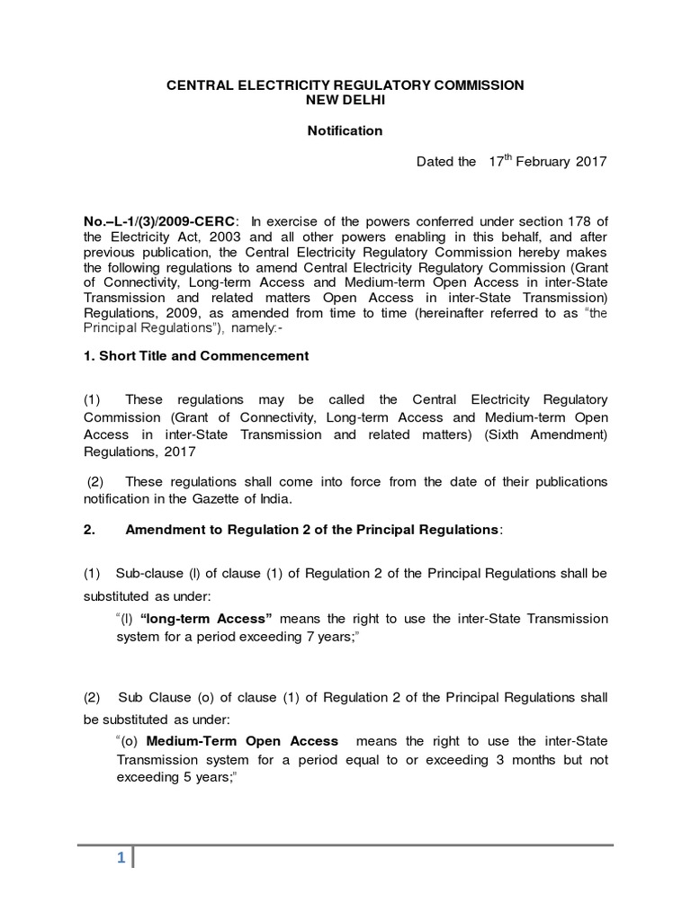 CErc Regulation | PDF | Electric Power Transmission | Physical Universe