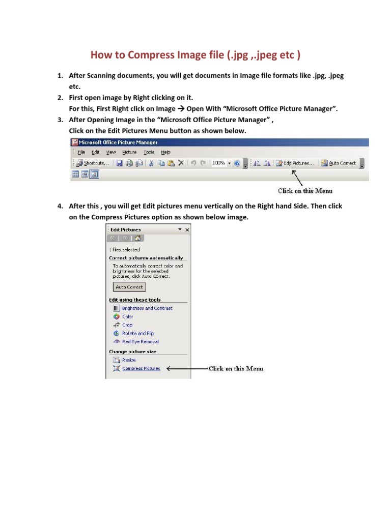 How To Compress Image File | PDF