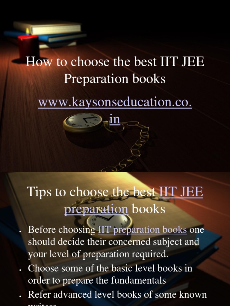 Best IIT JEE Preparation Books Guide | PDF