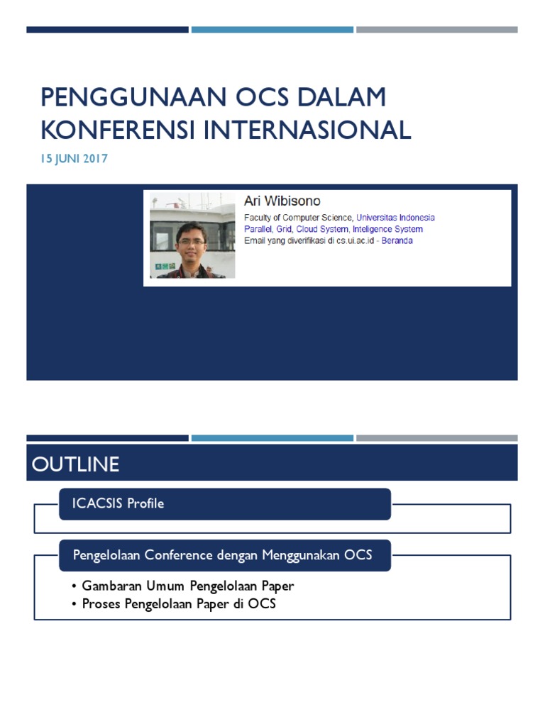 Pengelolaan Conference Menggunakan OCS | PDF